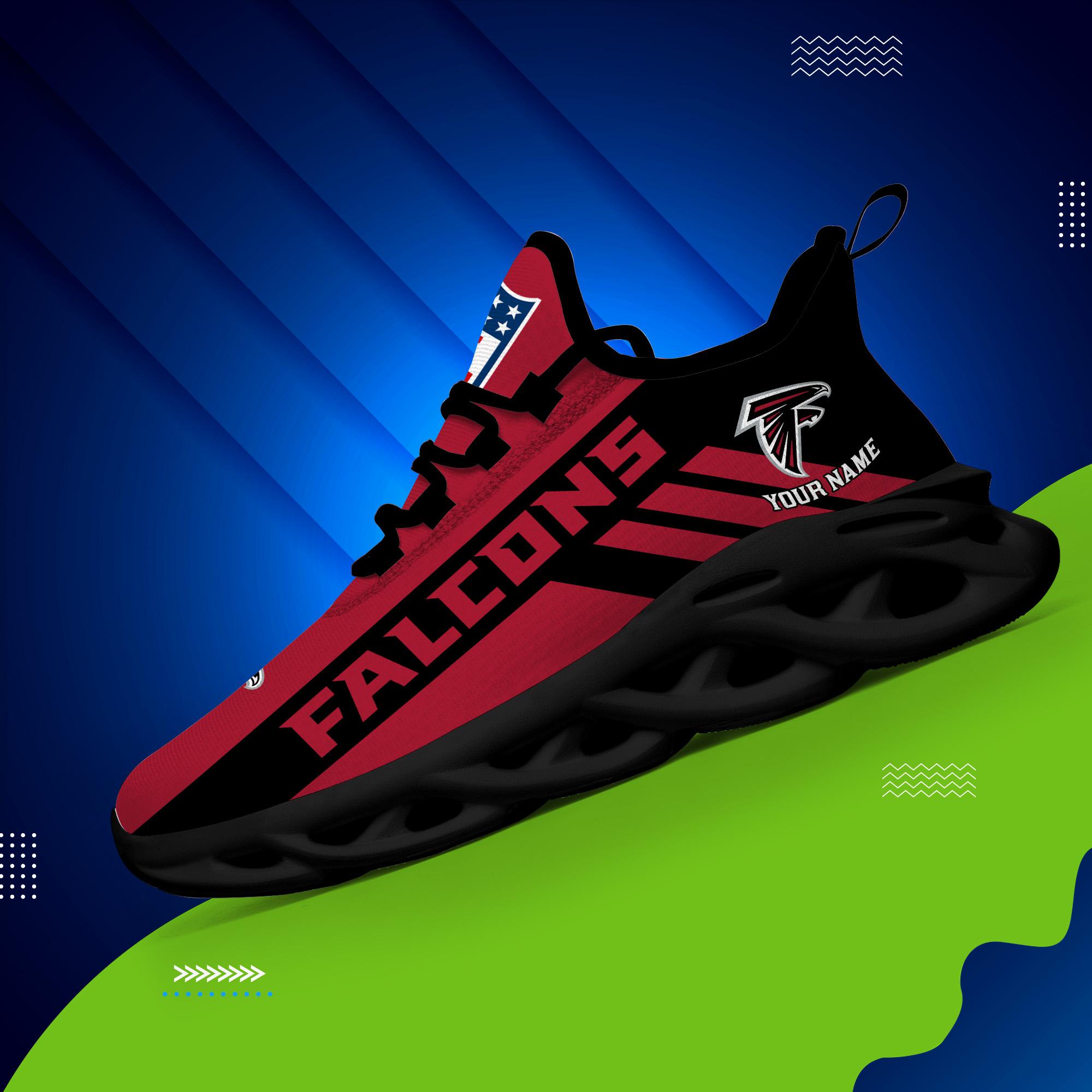 Atlanta Falcons Custom Name Max Soul Shoes V04 On Sale - Vascara