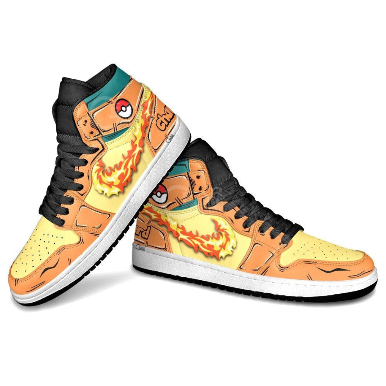 Charizard Shoes Custom Pokemon Shoes Air Jordan 1 V07 On Sale - Vascara