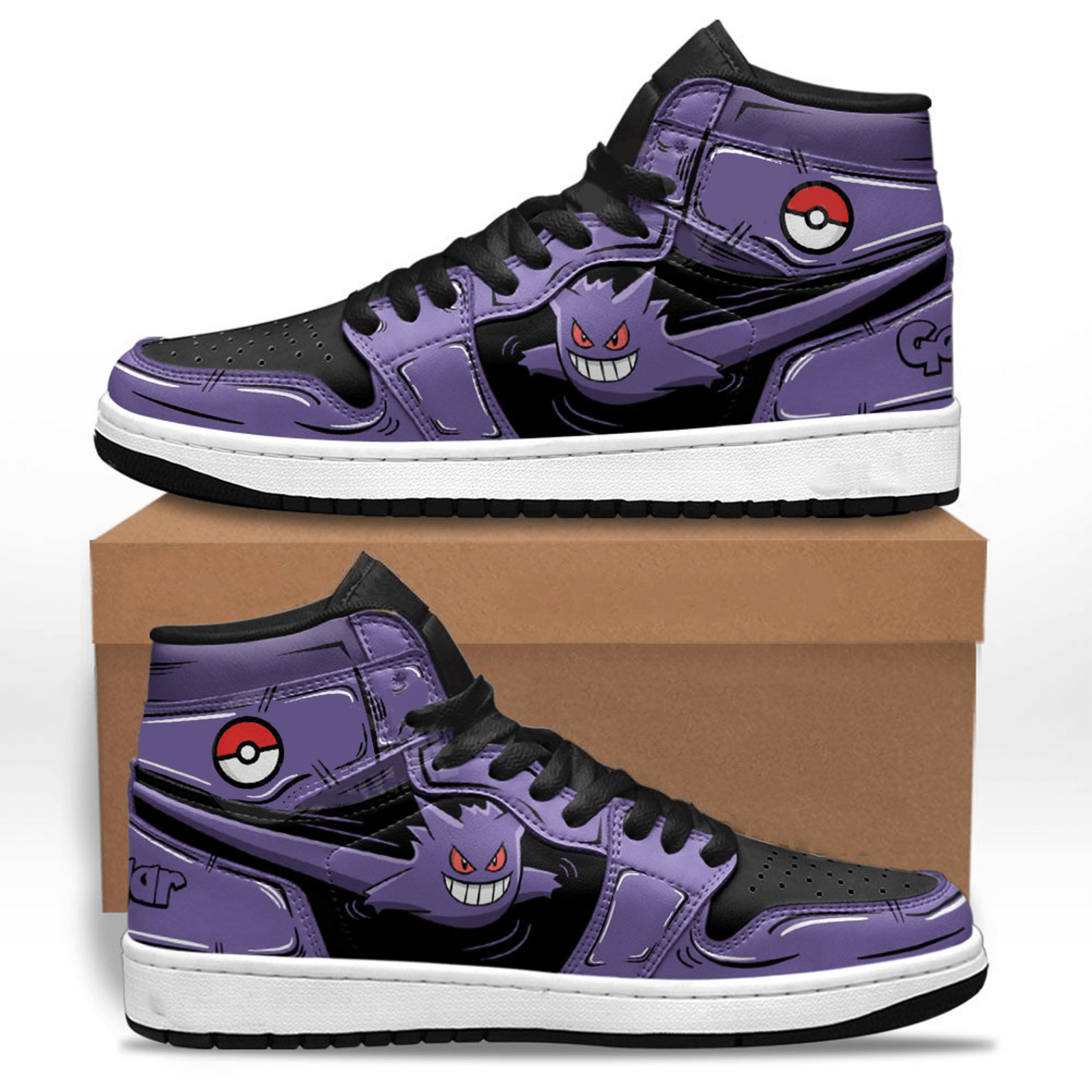 Gengar Shoes Custom Air Jordan 1 Pokemon Shoes V52 - Vascara