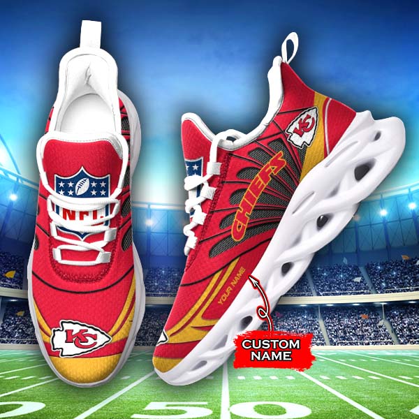 Kansas City Chiefs Custom Name Max Soul Shoes V09 On Sale - Vascara