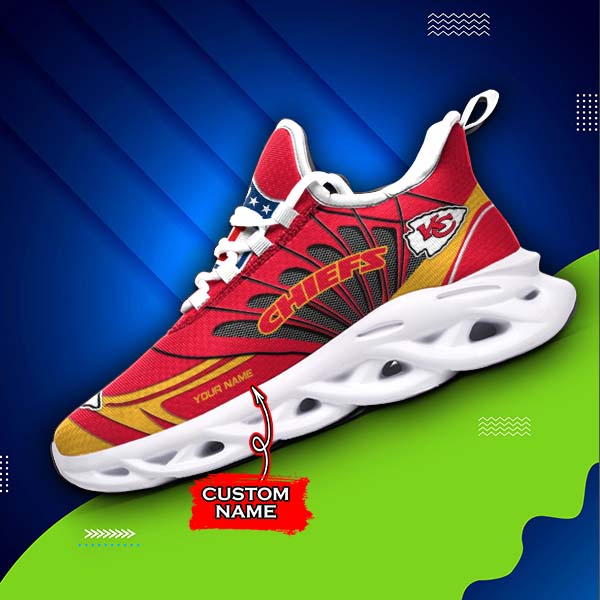 Kansas City Chiefs Custom Name Max Soul Shoes V09 On Sale - Vascara