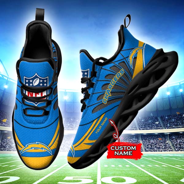 Los Angeles Chargers Custom Name Max Soul Shoes V09 On Sale - Vascara