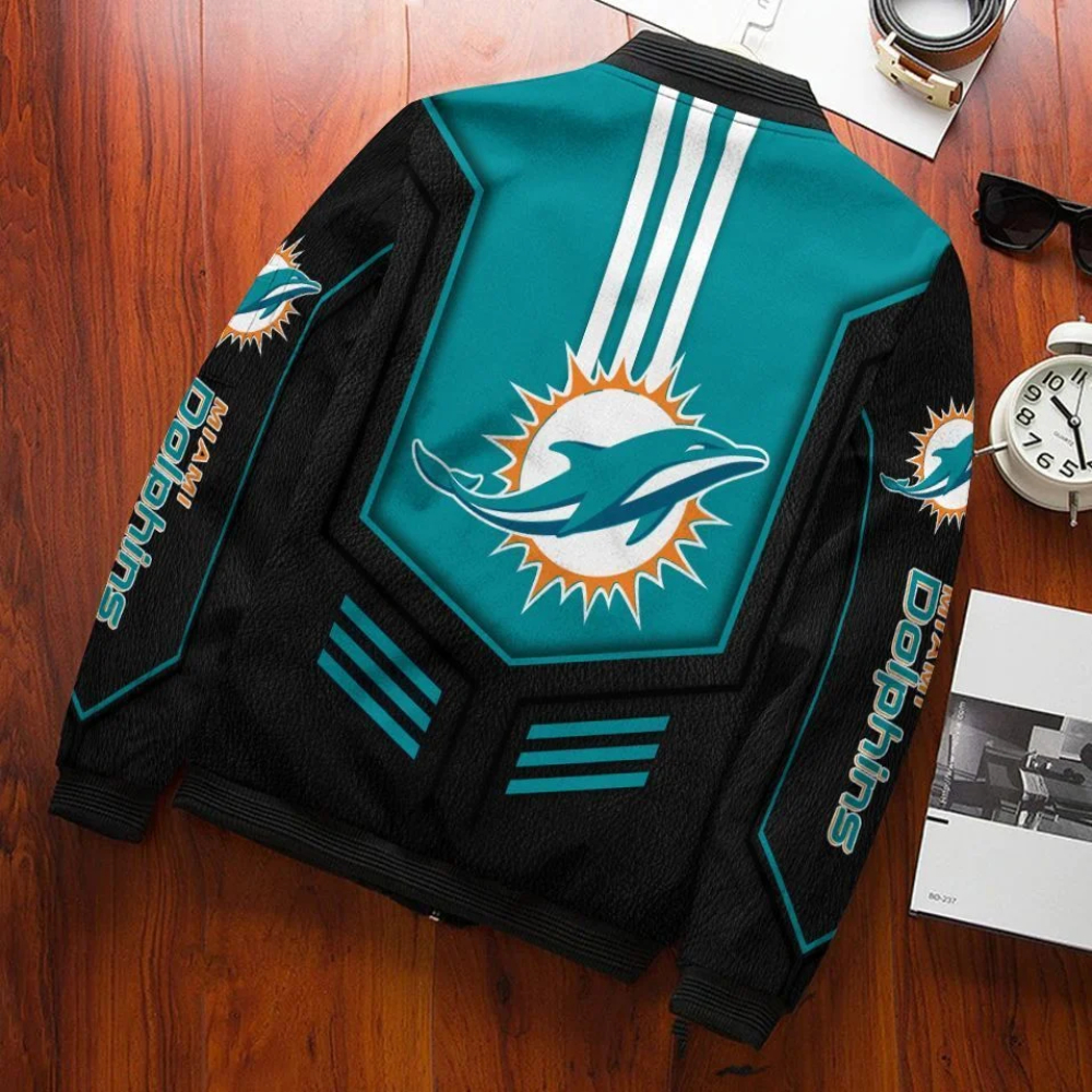 Miami Dolphins Bomber Jacket Custom Jacket V18 - Vascara