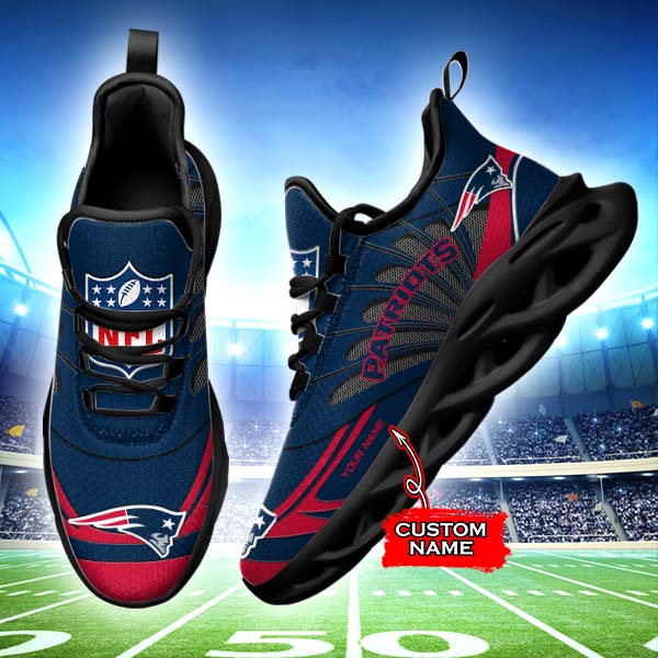 New England Patriots Custom Name Max Soul Shoes V09 On Sale - Vascara