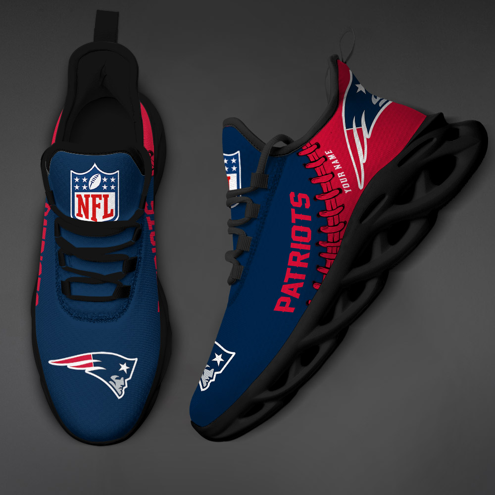 New England Patriots Custom Name Max Soul Shoes V15 On Sale - Vascara
