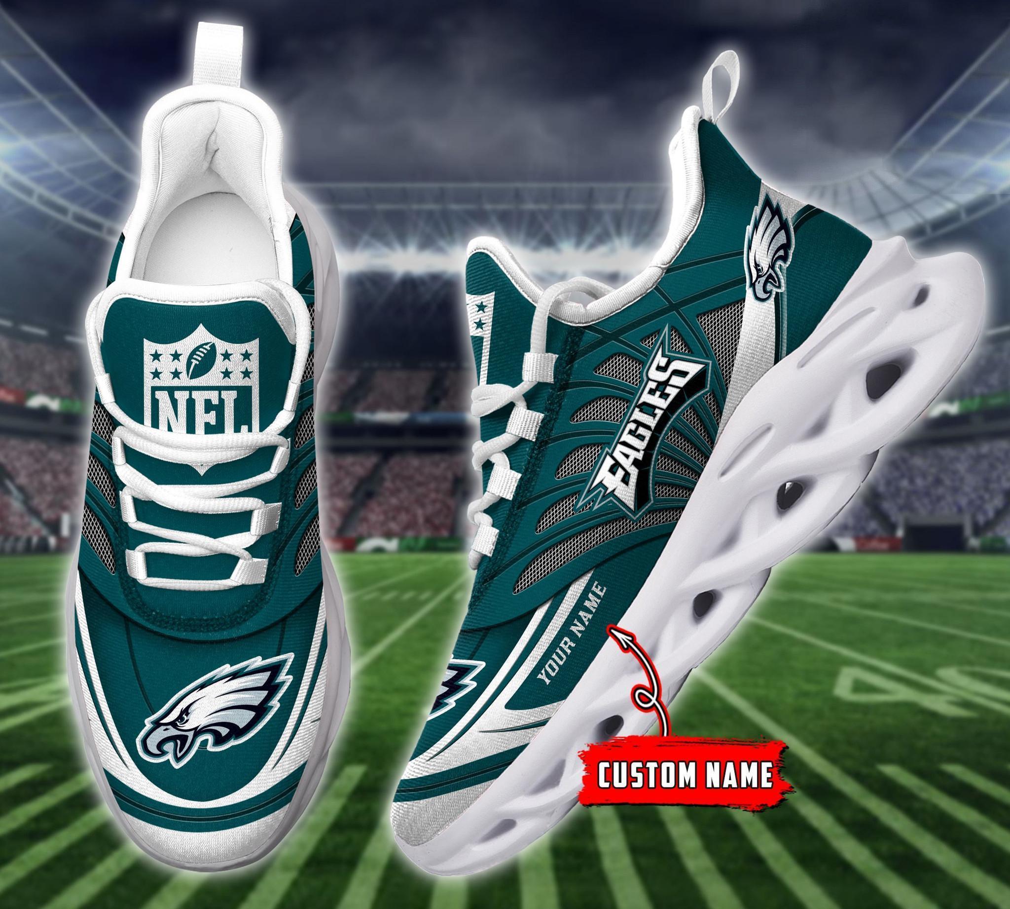 Philadelphia Eagles Custom Name Max Soul Shoes V09 On Sale - Vascara