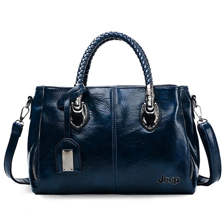 Jeep Triple Zipper Leather HandBag Jeep Purses - Vascara