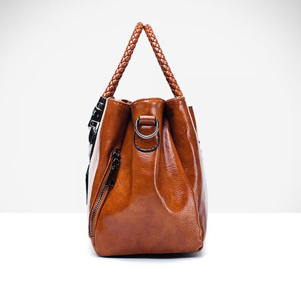 Jeep Triple Zipper Leather HandBag Jeep Purses - Vascara