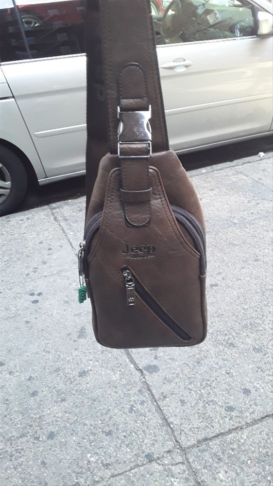 Jeep Bags Jeep Leather Sling Bag Crossbody For Men - Vascara