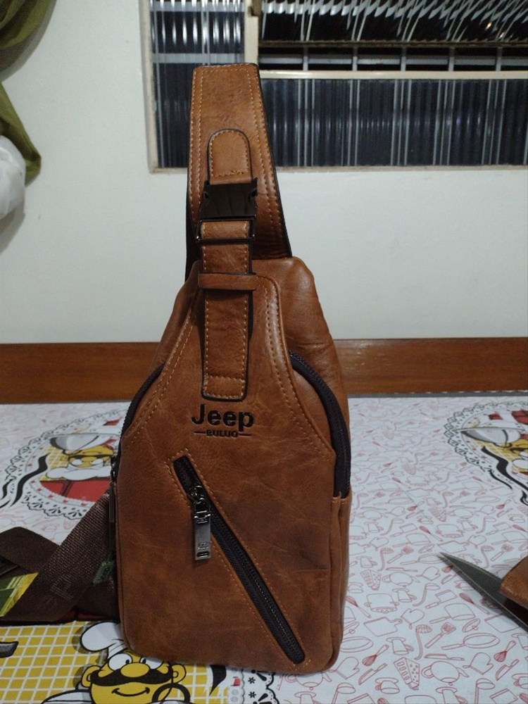 Jeep Bags Jeep Leather Sling Bag Crossbody For Men - Vascara