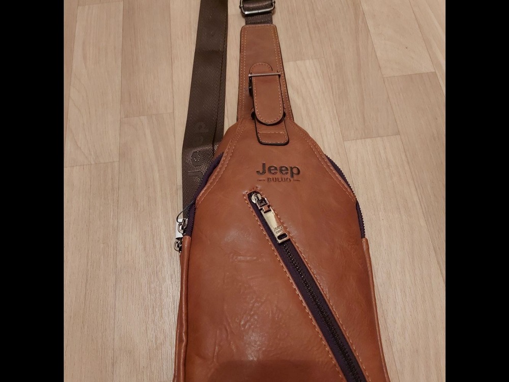 Jeep Bags Jeep Leather Sling Bag Crossbody For Men - Vascara