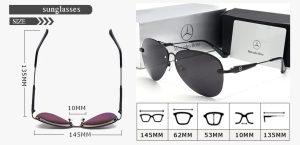 Mercedes Benz Aviator Polarized Sunglasses - Vascara