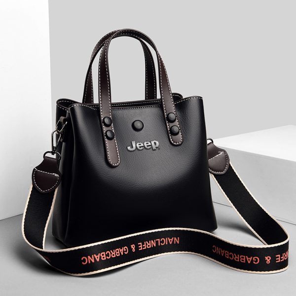 Jeep Triple Zipper Leather HandBag Jeep Purses - Vascara