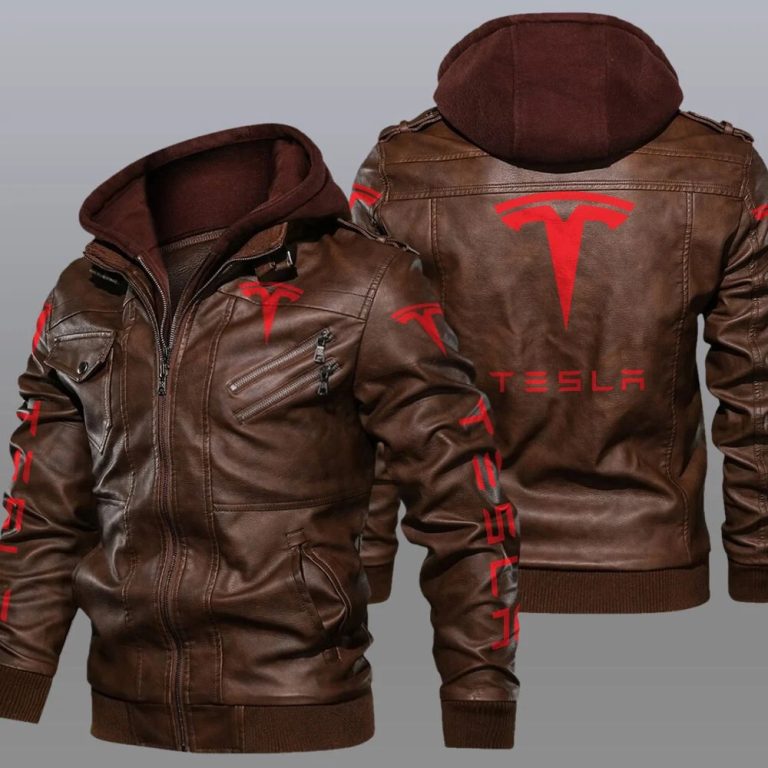 Tesla Jackets Tesla Racing Leather Jackets For Men 2023 - Vascara