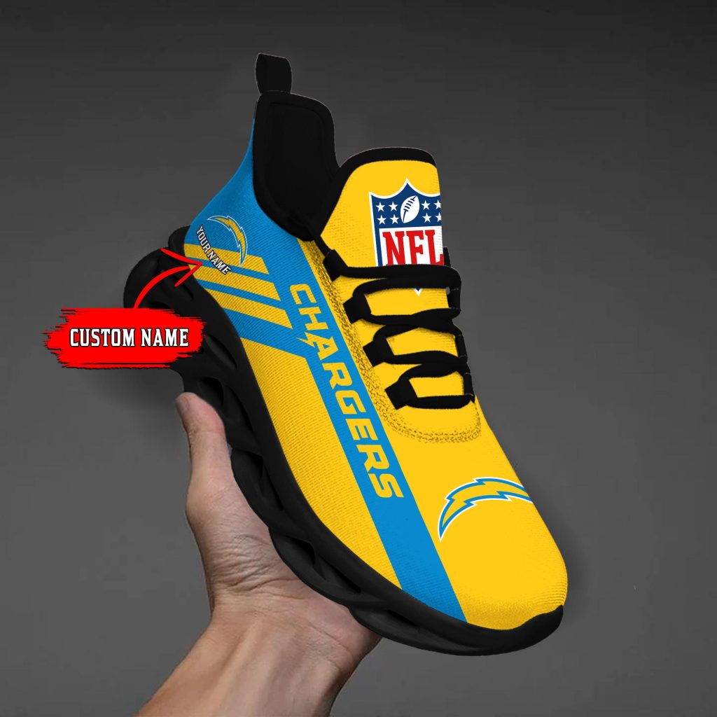 Los Angeles Chargers Custom Name Max Soul Shoes V04 On Sale - Vascara