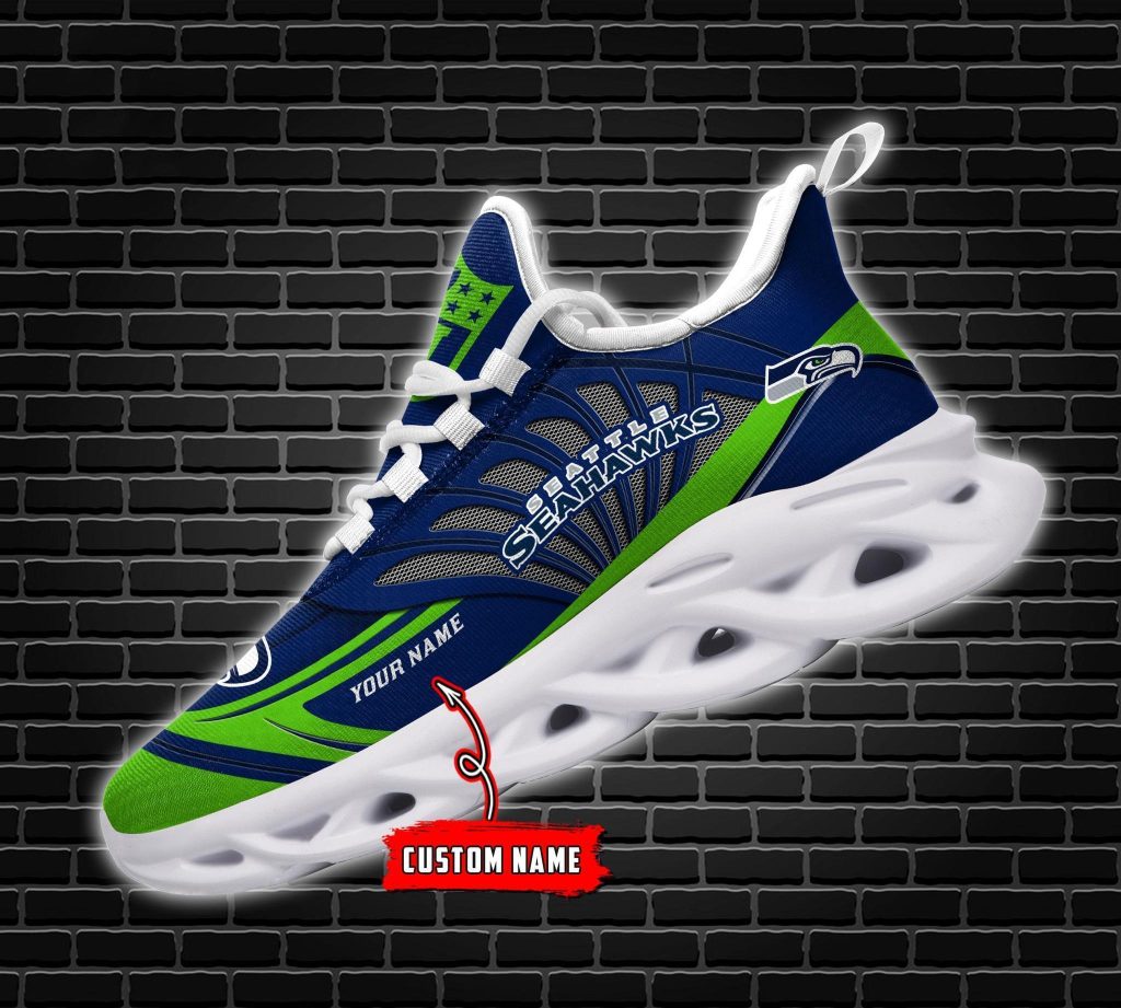 Seattle Seahawks Custom Name Max Soul Shoes V09 On Sale - Vascara