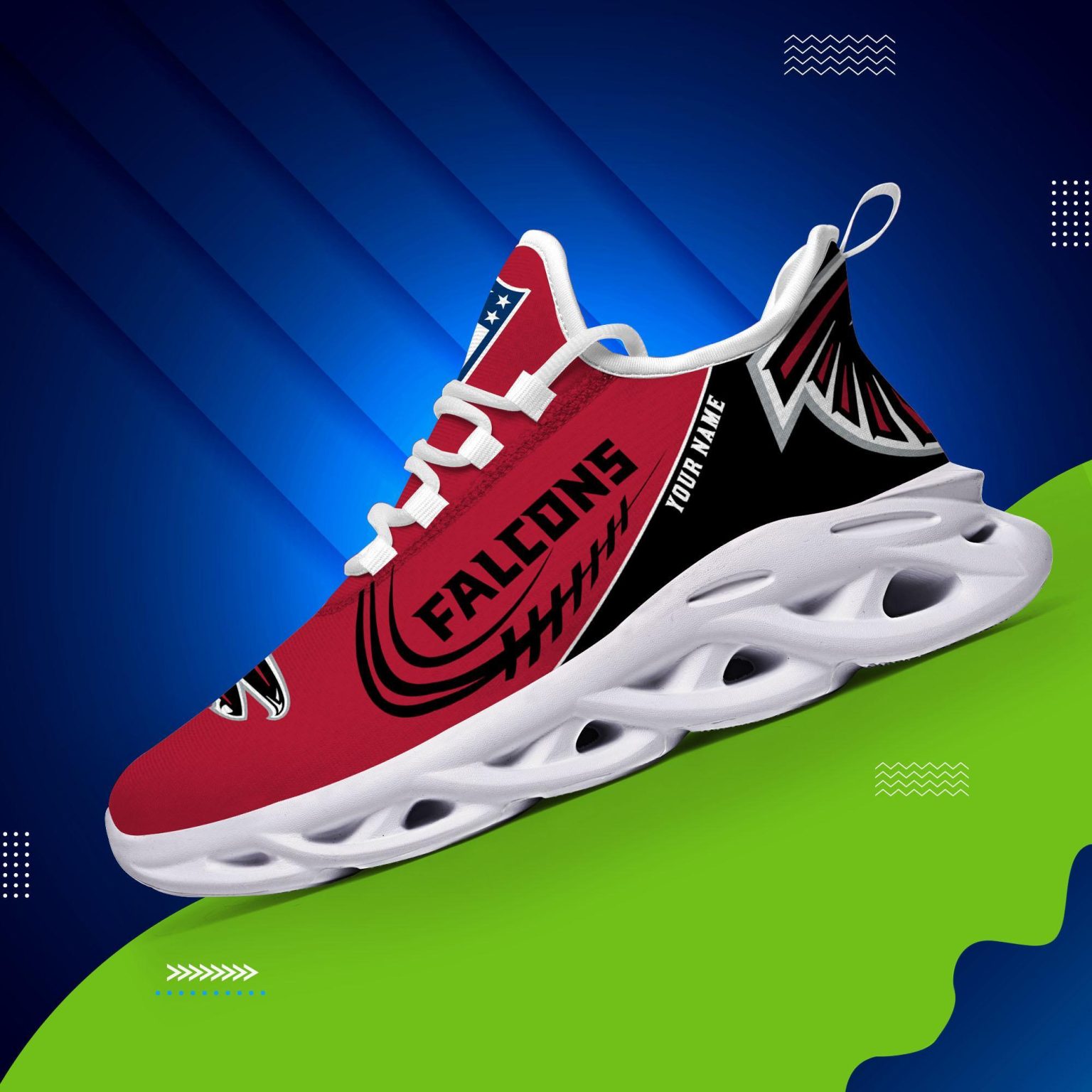 Atlanta Falcons Shoes Custom Max Soul Shoes V06 On Sale - Vascara