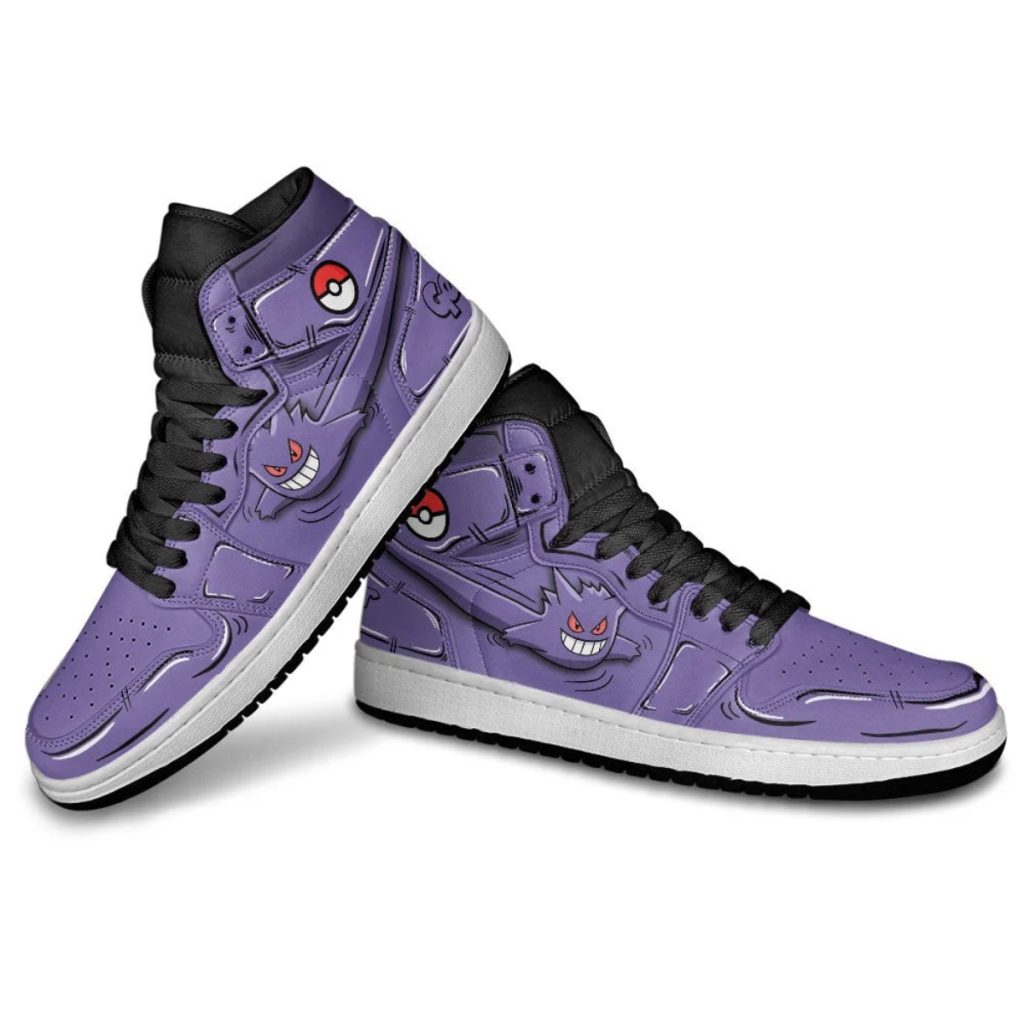 Gengar Pokemon Shoes Air 1 Custom Gengar Shoes V34 On Sale - Vascara