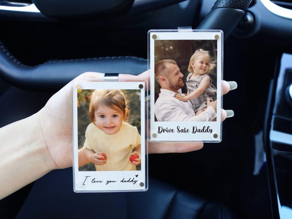 Personalized Dad Car Visor Clip PHOTO INCLUDED, Father's Day Gift for ...